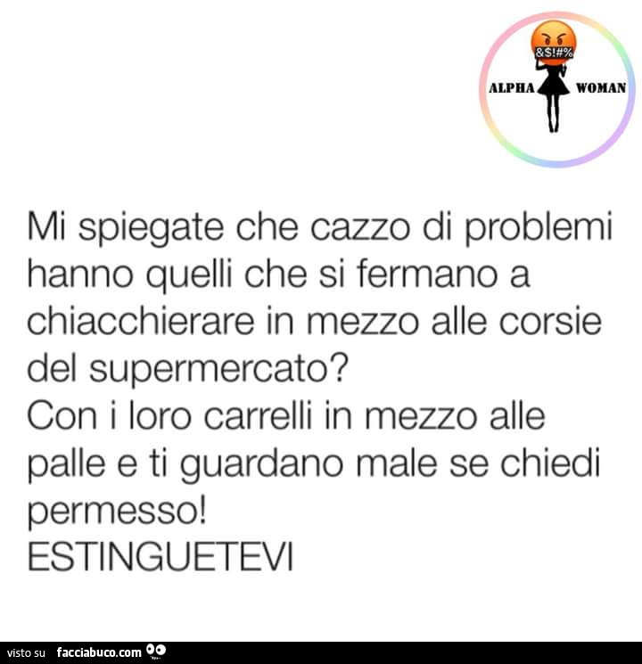 Mi spiegate che cazzo di problemi hanno quelli che si fermano a ...