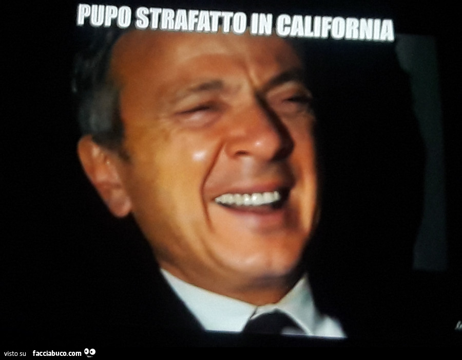 Pupo strafatto in California - Facciabuco.com