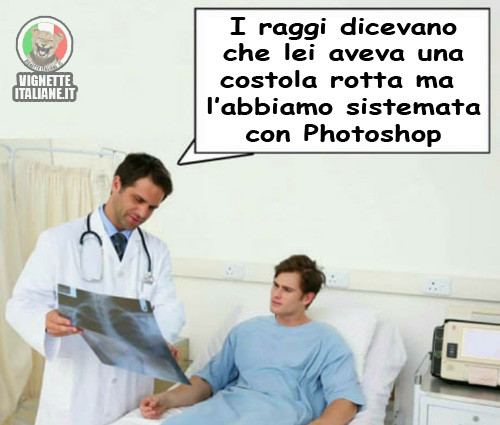 I raggi dicevano che aveva una costola rotta - Facciabuco.com